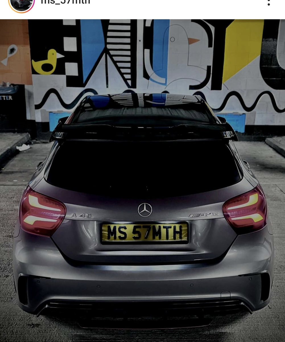 Mercedes AMG A45 with some tinted 3D gel plates – Crystal Plates