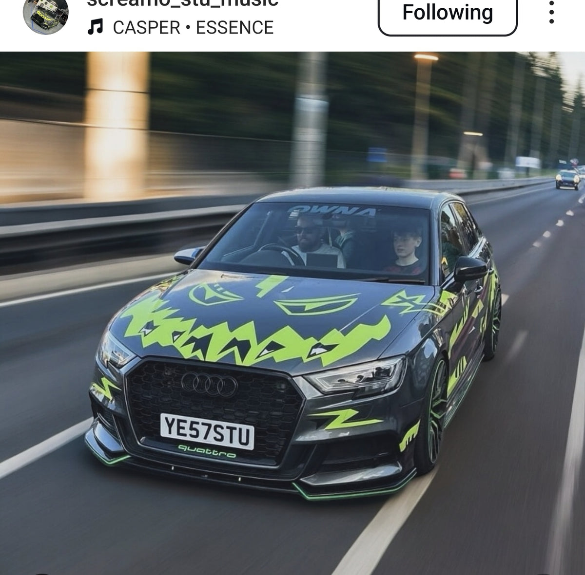 Audi A3 8V with some 3D gel plates – Crystal Plates