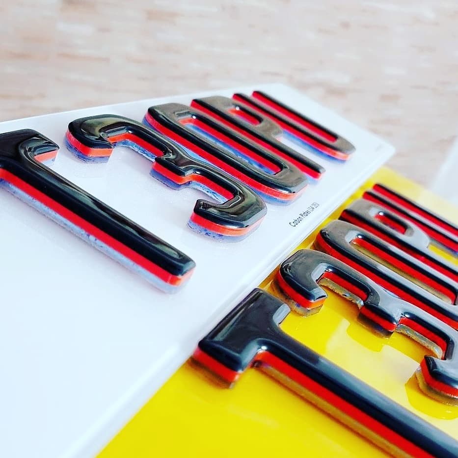 **Introducing our new design - M-Sport Neon 4D Plates** – Crystal Plates