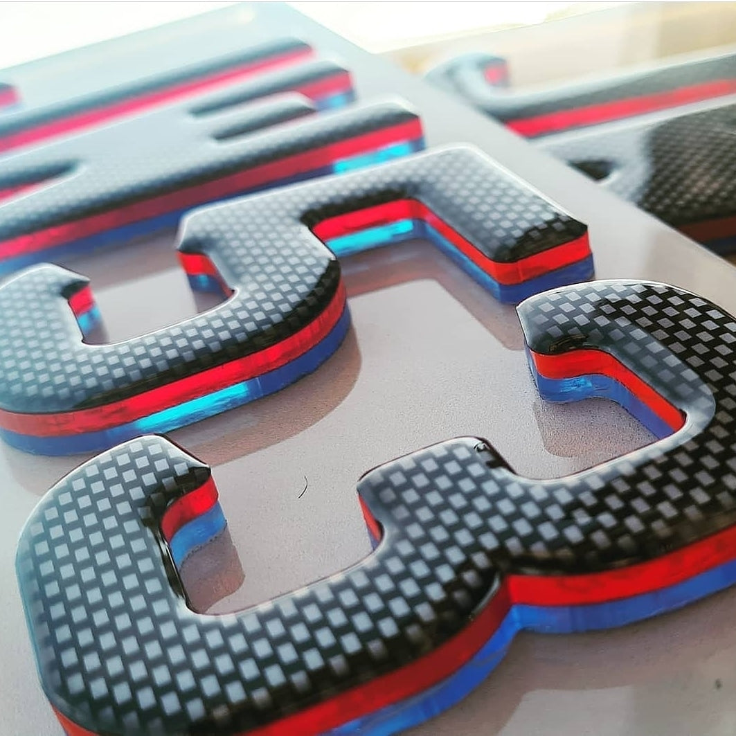 Some new and upcoming designs - M-SPORT NEON 4D Plates – Crystal Plates