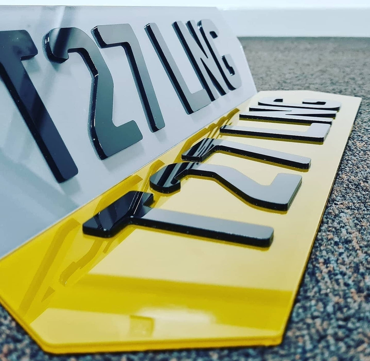 Lambo shaped hex plates available with 3D & 4D style – Crystal Plates