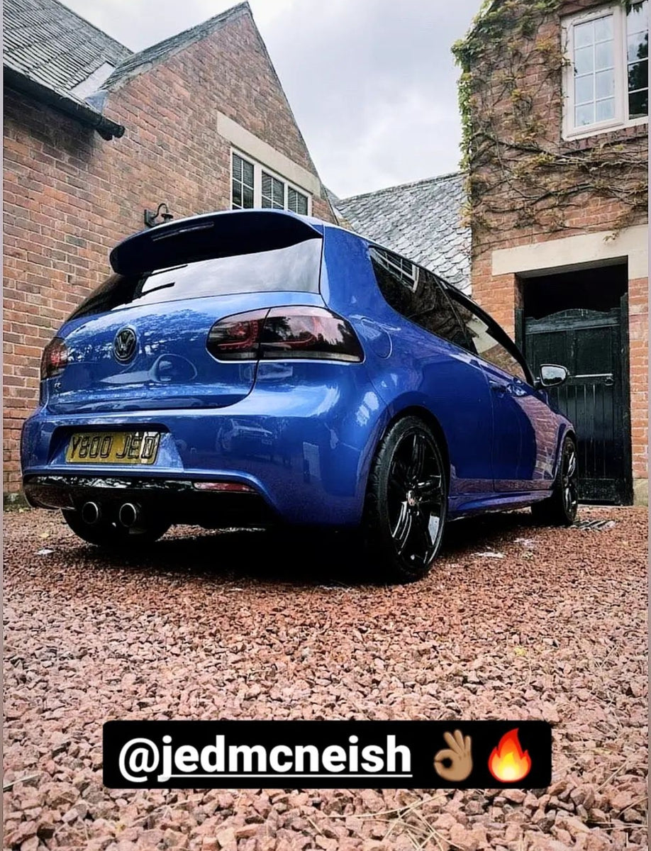 MK6 VW Golf R with some tinted 3D gel plates – Crystal Plates