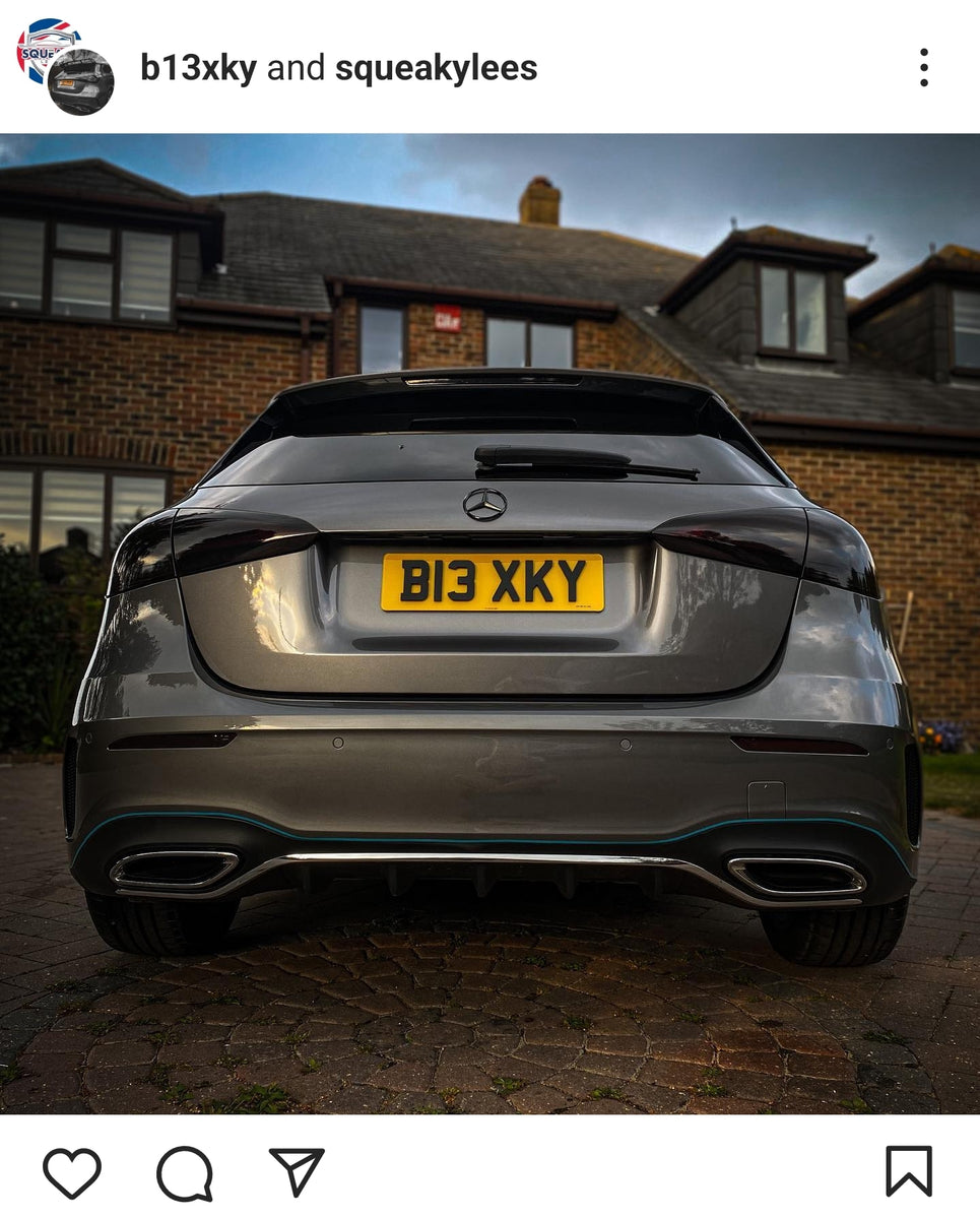 Mercedes A-Class with some short 4D plates – Crystal Plates