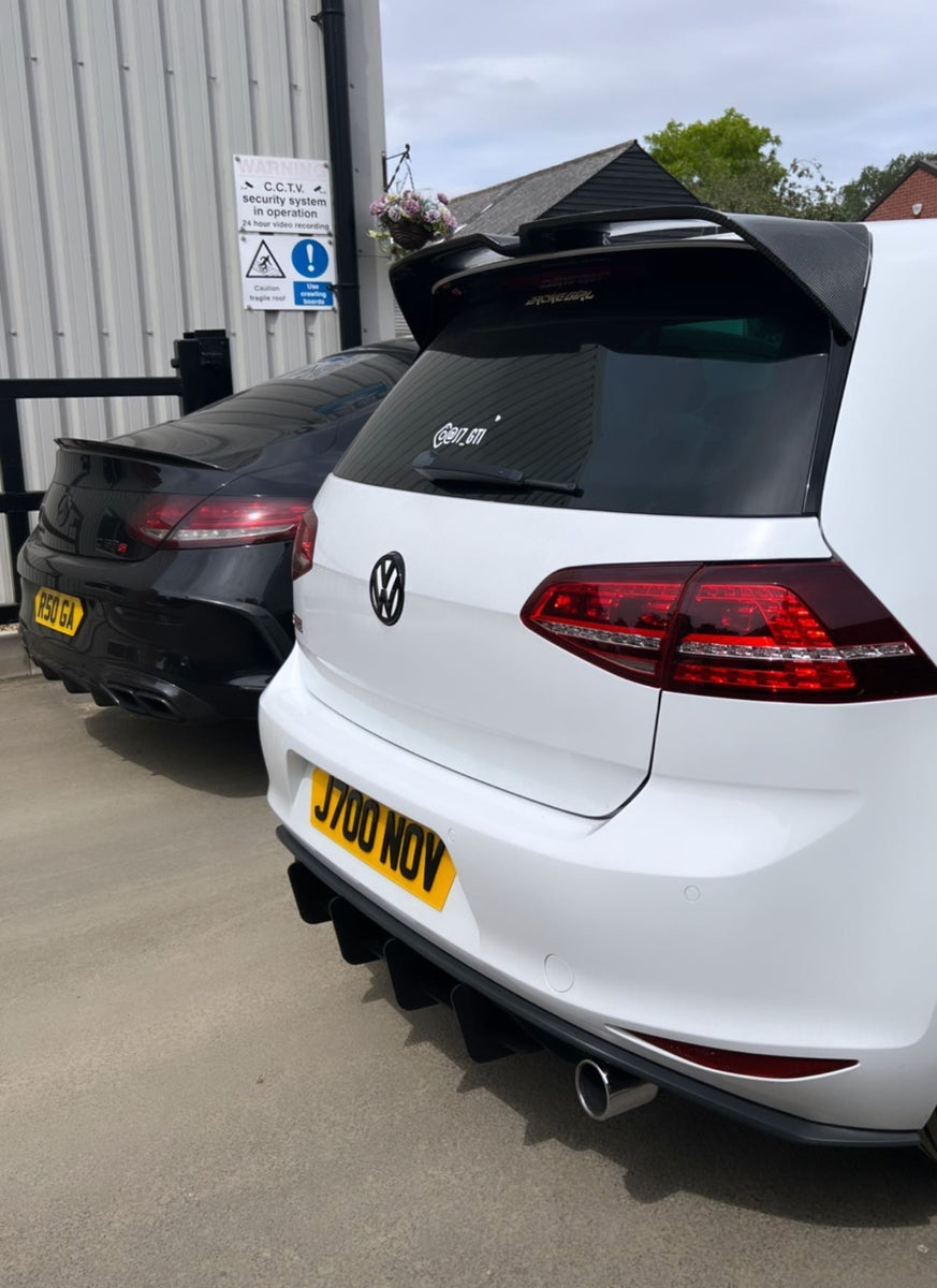 VW Golf GTI with some shaped 4D plates – Crystal Plates
