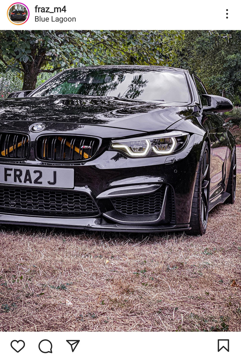 BMW M4 with some tinted 3D gel plates – Crystal Plates
