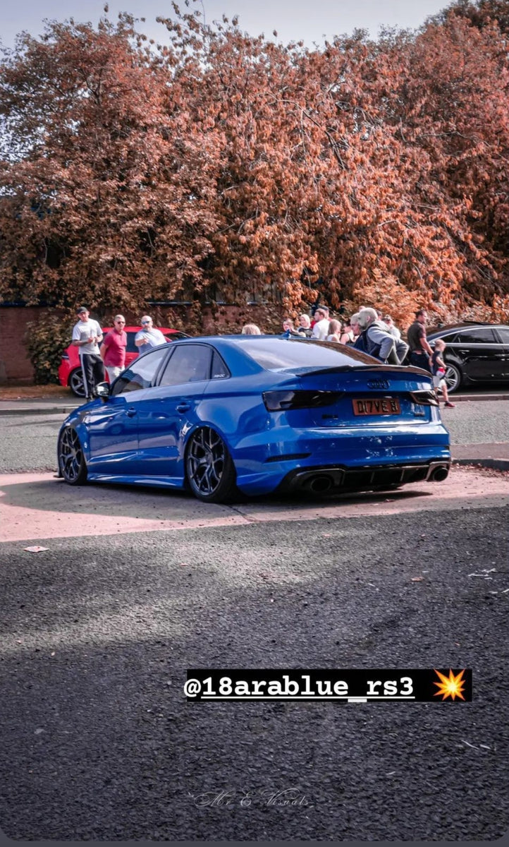 Audi RS3 with some tinted 3D gel plates – Crystal Plates