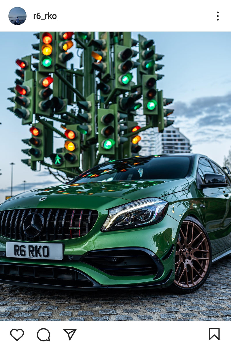 Mercedes AMG A45 with some 4D gel plates – Crystal Plates