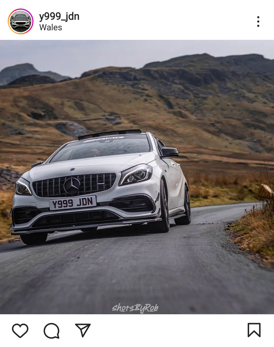 Mercedes AMG A45 with some 3D gel plates – Crystal Plates