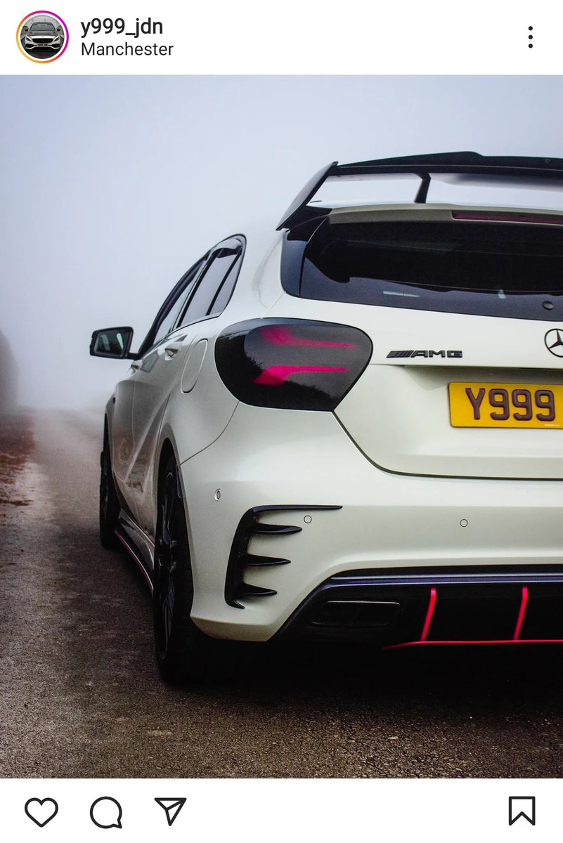 Mercedes AMG A45 with some legal 3D gel plates – Crystal Plates