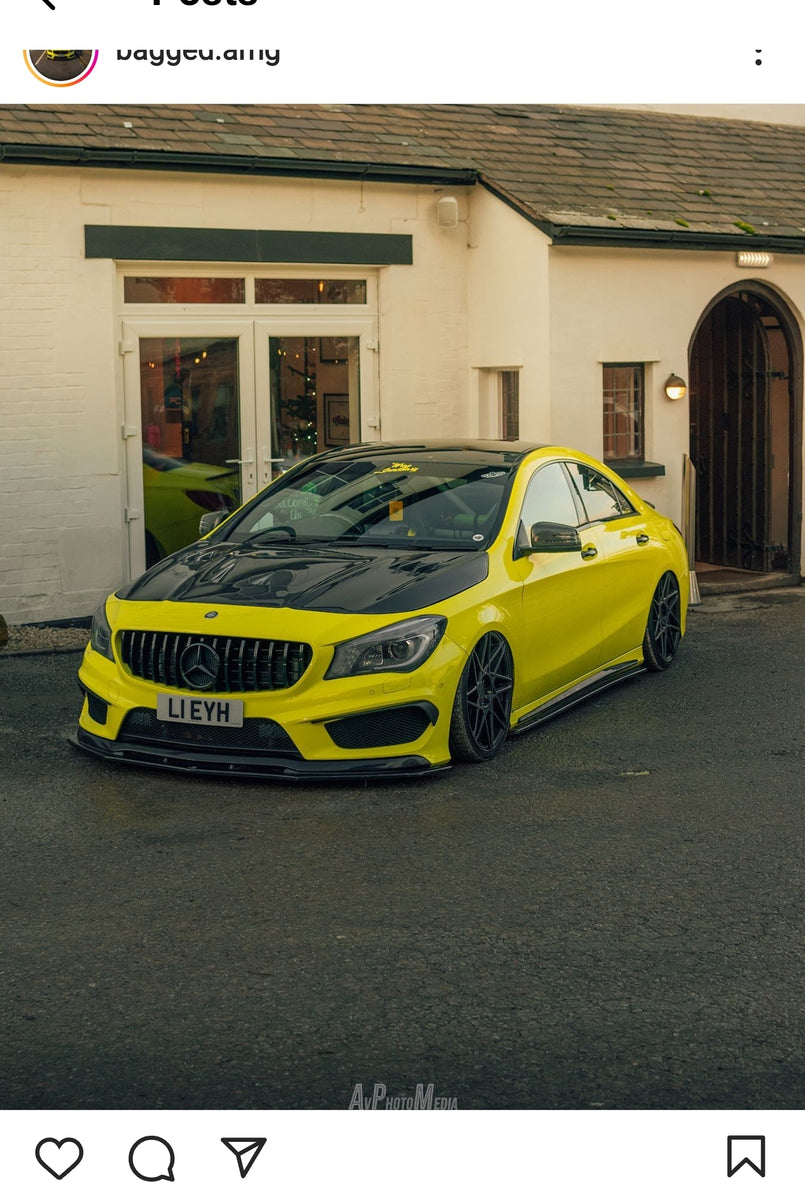 Mercedes AMG CLA45 with some short gel 3D plates – Crystal Plates