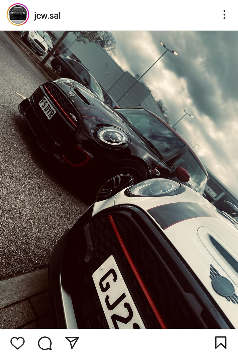 Mini Cooper JCW with some short 3D gel plates – Crystal Plates