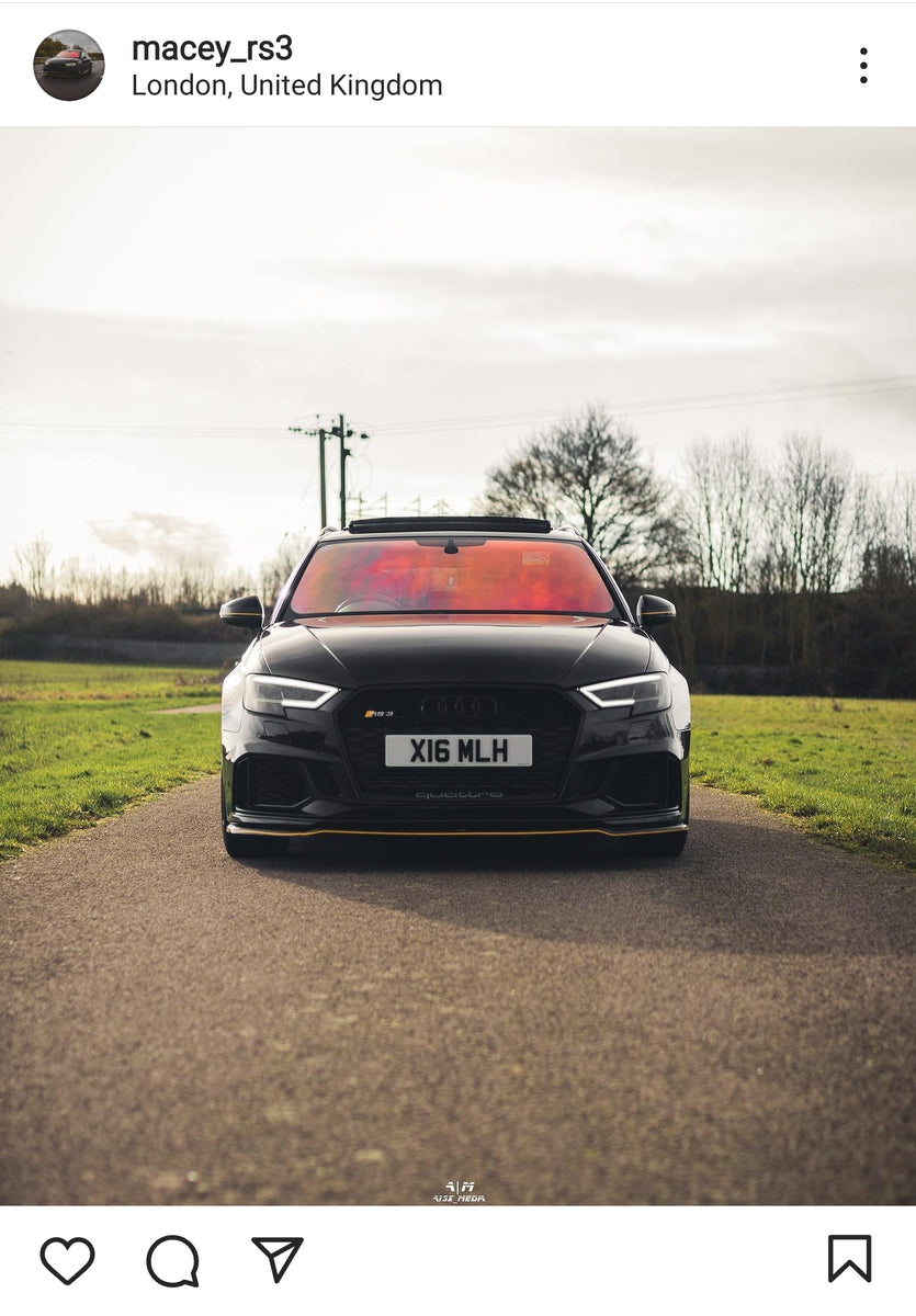 Audi RS3 with some 4D plates – Crystal Plates