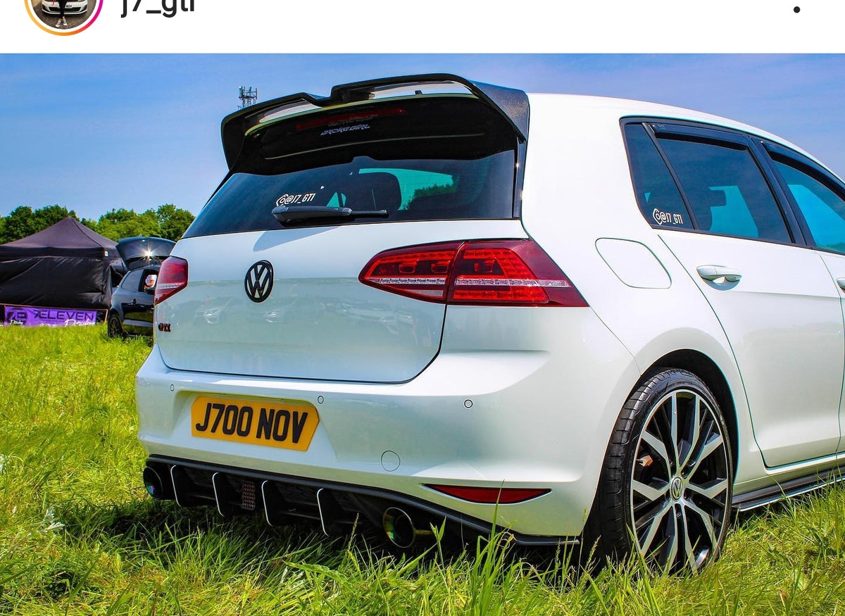 VW Golf GTI with some hex shaped 4D plates – Crystal Plates