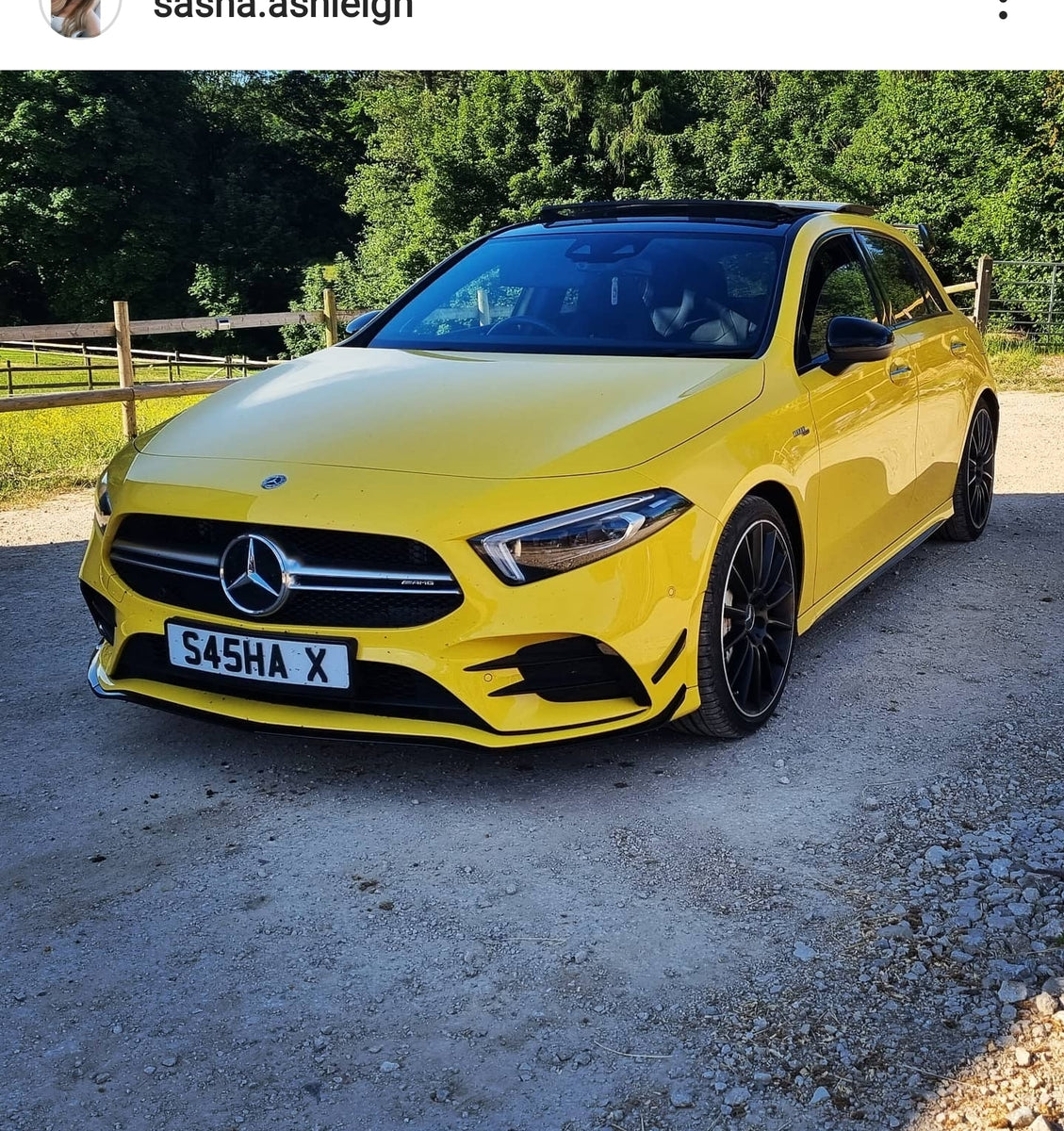 Mercedes AMG A35 with some 3D gel plates – Crystal Plates