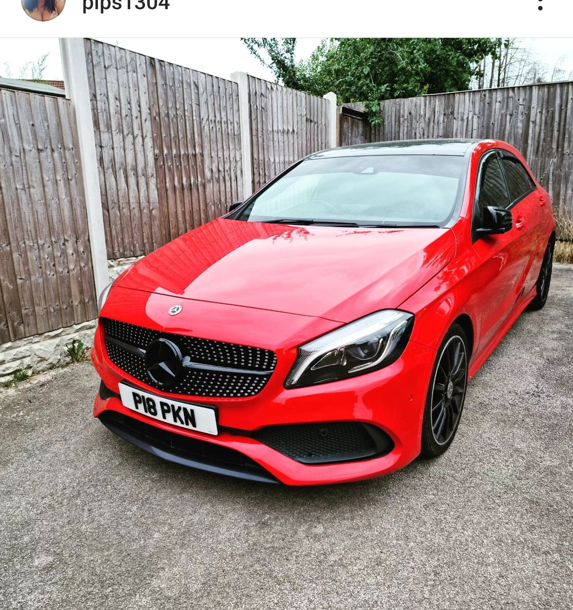 Mercedes AMG A Class with some 4D gel plates – Crystal Plates