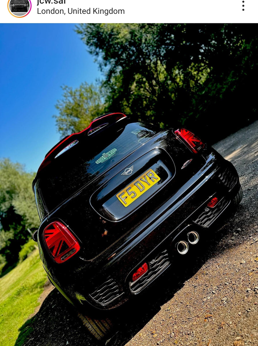 Mini Cooper JCW with some 3D gel plates – Crystal Plates