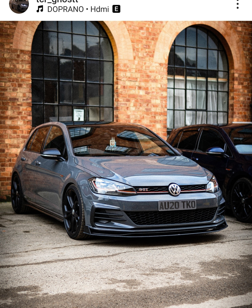 VW Golf GTI TCR with some tinted hex 3D gel plates – Crystal Plates
