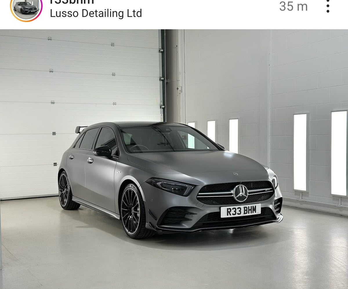 Mercedes AMG A35 with some 3D gel plates – Crystal Plates