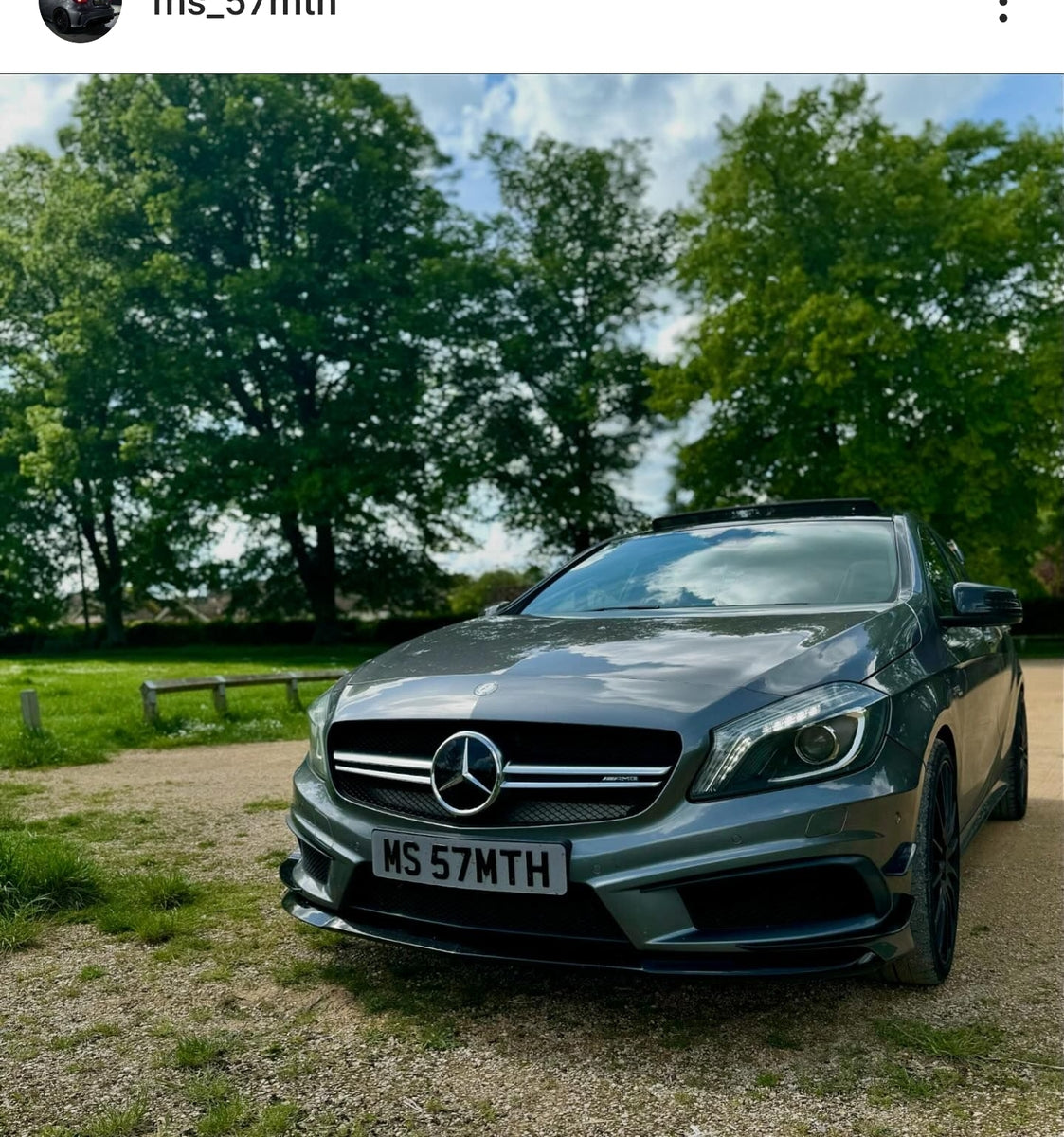 Mercedes AMG A45 with some 3D gel plates – Crystal Plates