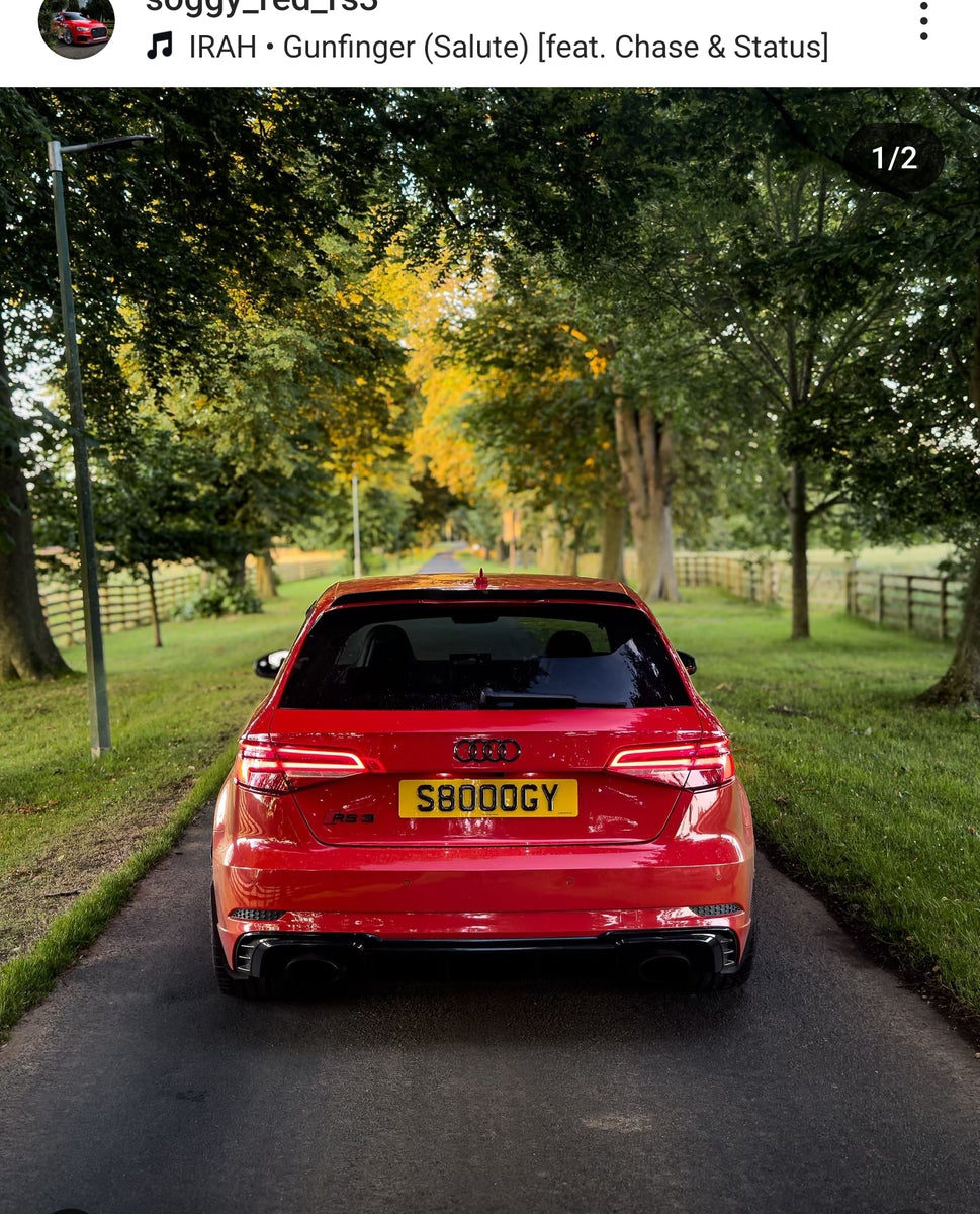 Audi RS3 8V with some 3D gel plates – Crystal Plates