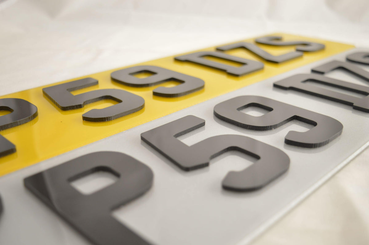 4D Acrylic Number Plate - Cheapest UK Supplier - High Quality Acrylic ...